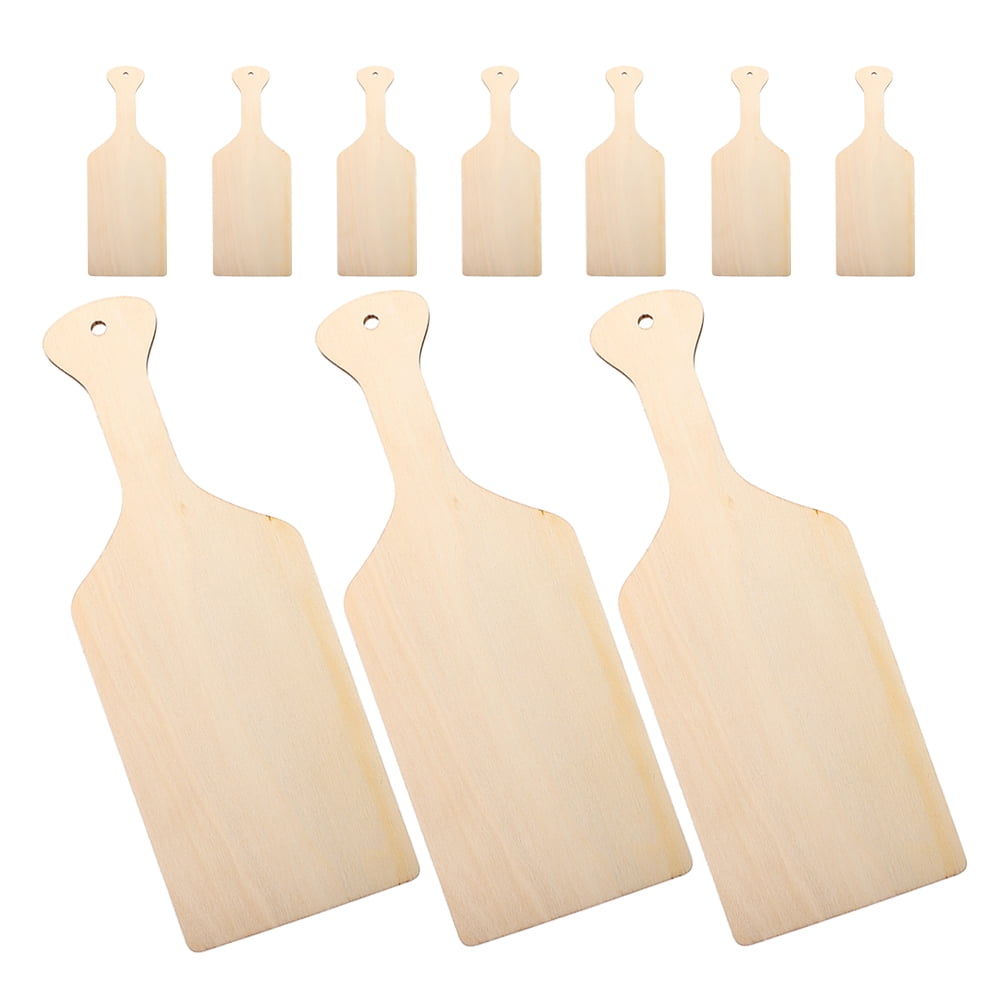 BESTYASH 10Pcs Small Wooden Cutting Board with Handle Sturdy Light ...