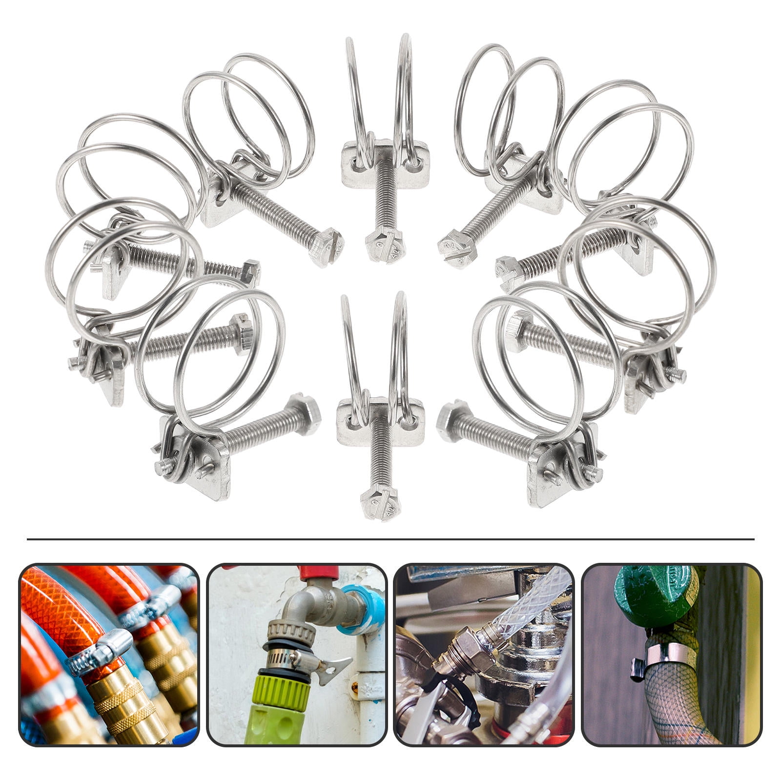 BESTYASH 10Pcs Stainless Steel Retaining Clamp For Fire-fighting Pipe ...