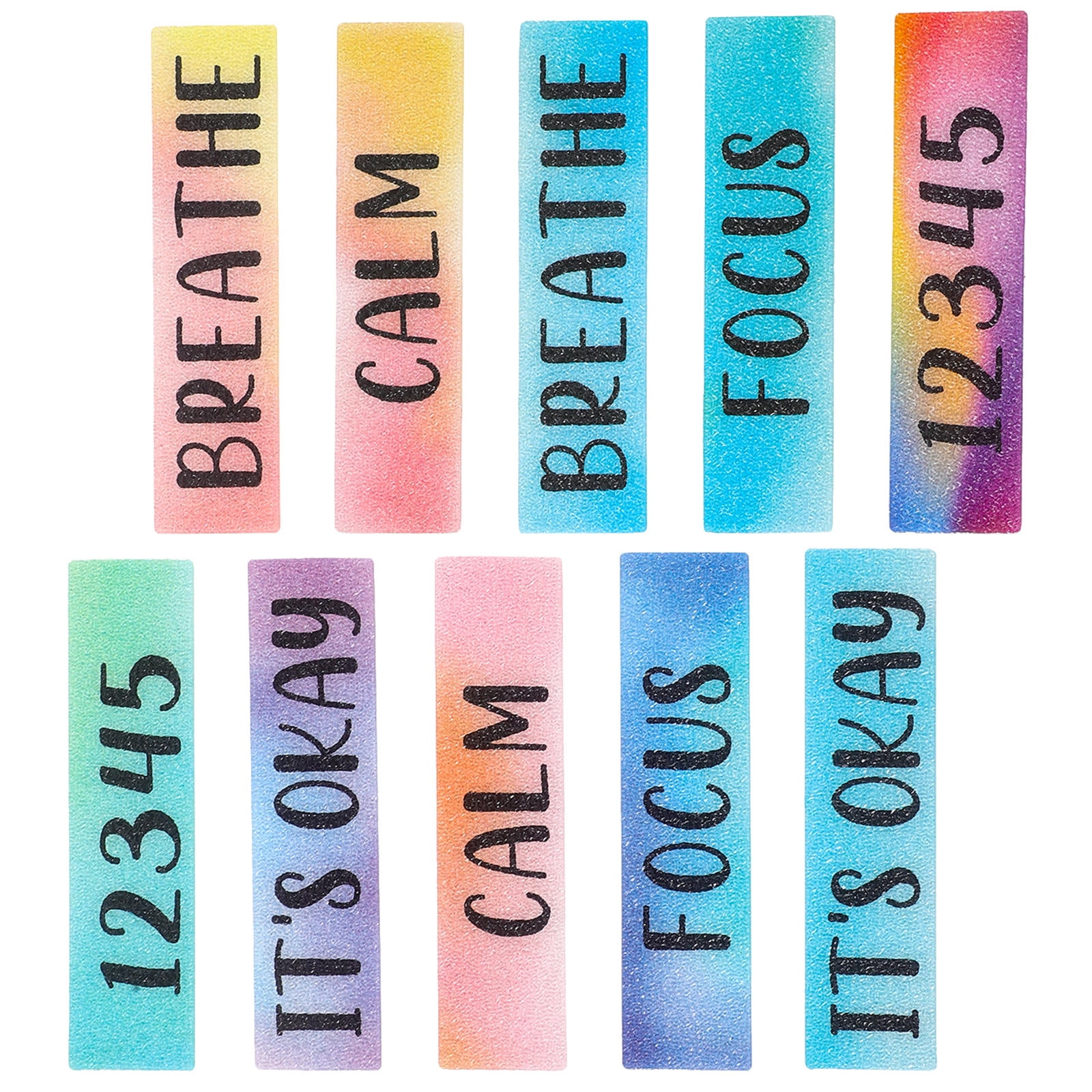 BESTYASH 10Pcs Tactile Stickers Paper Multi Colored Adhesive Design ...