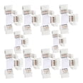 BESTYASH 10Pcs White Clip Buckle for LED Light Strip 10Mm Rgb No ...