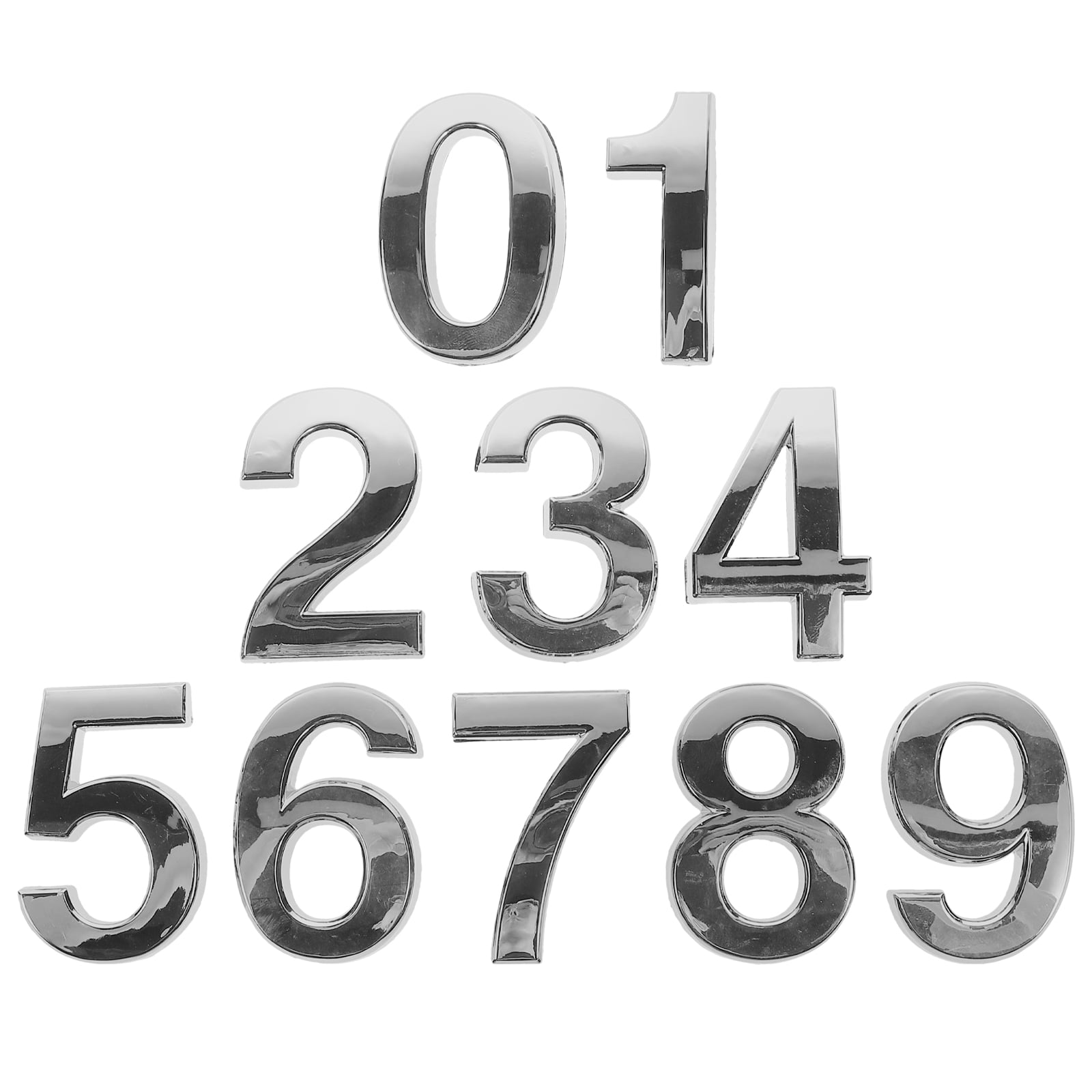 BESTYASH 10pcs ABS Front Door House Numbers Modern Address Number Set ...