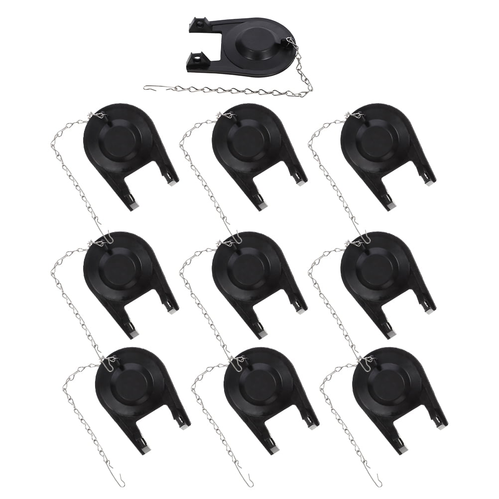 BESTYASH 10-Pack Black PVC Water-Saving Toilet Flapper Covers for Home ...