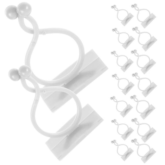BESTYASH 120Pcs Wall Sticker Fixing Clamp White Flower Clips for Plants ...