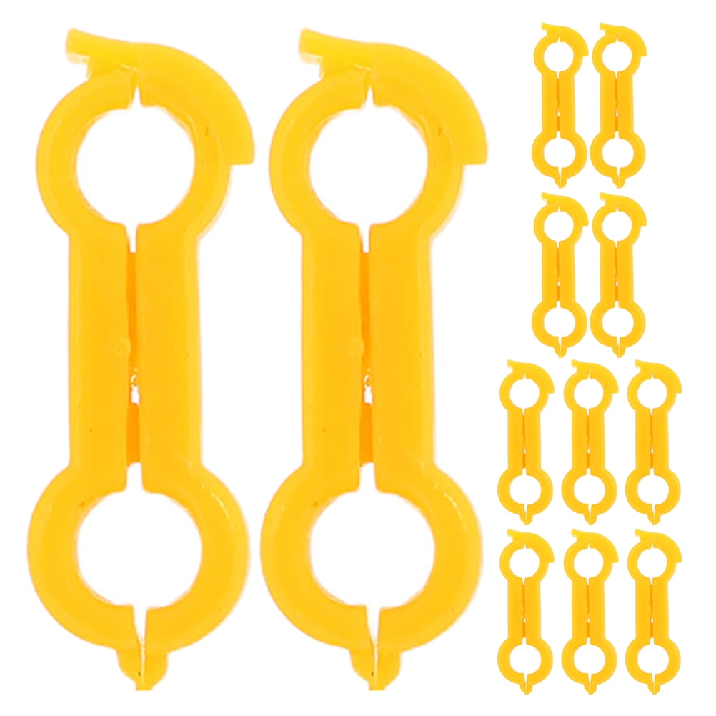 BESTYASH 12PCS Yellow Plastic Leg Hobble Braces for Quail Bird Foot ...