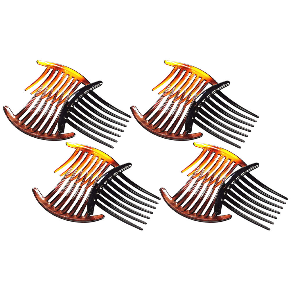 BESTYASH 12Pcs Bun Combs Hair Decor Comb for Hair Assorted Color for ...