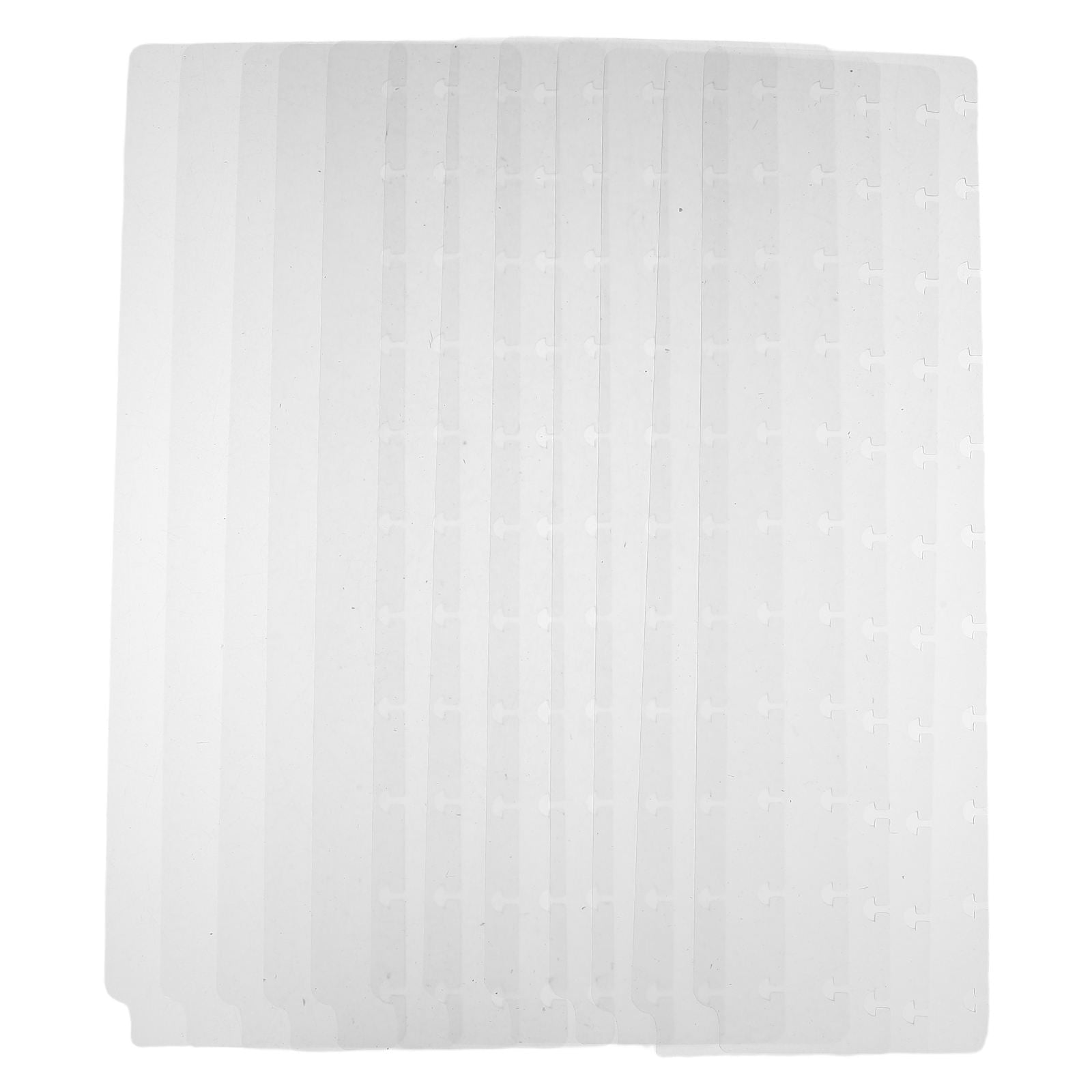 BESTYASH 12Pcs Clear Plastic Page Dividers with Tabs for Loose Leaf ...