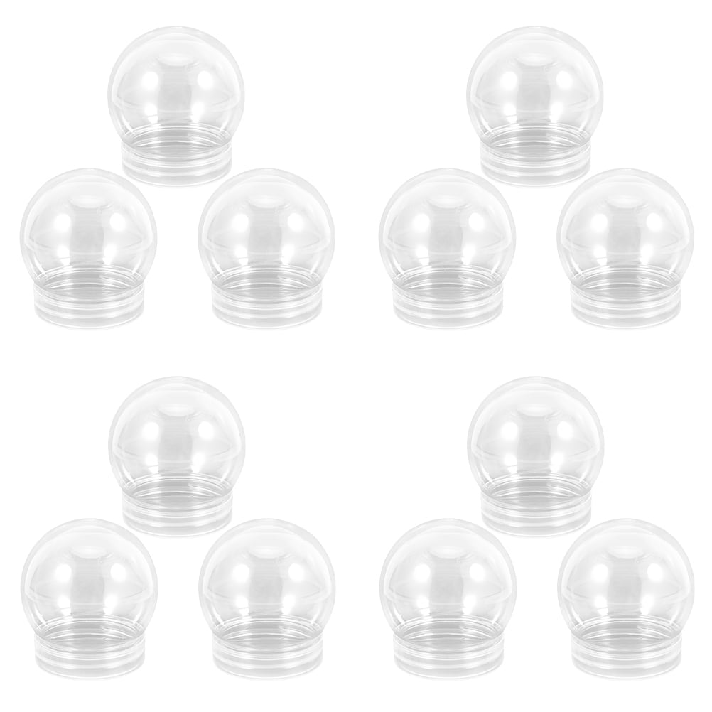 BESTYASH 12Pcs Clear Plastic Globe Storage For Home Decor Craft ...