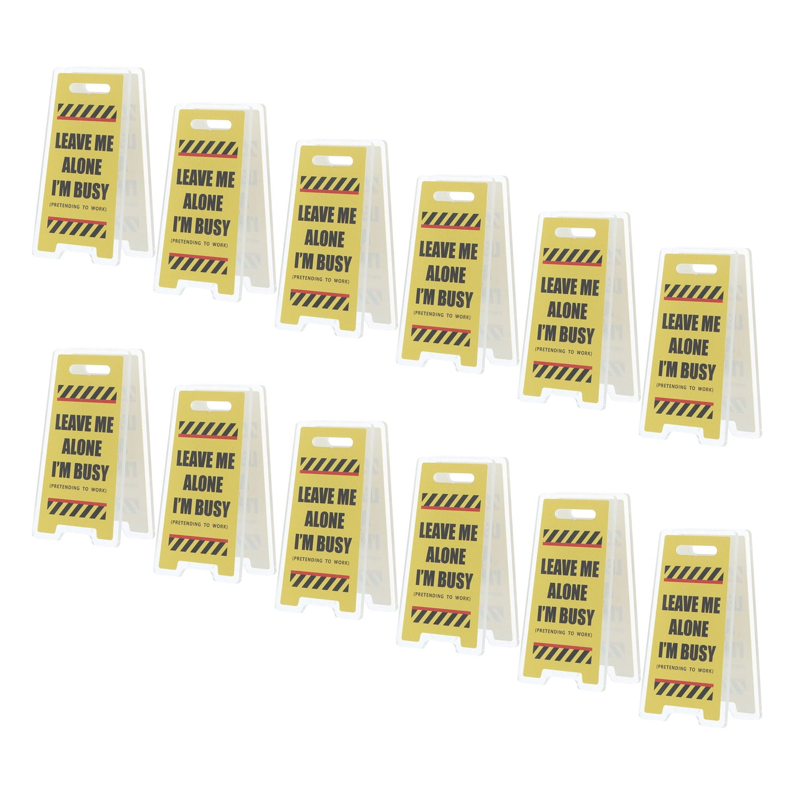 BESTYASH 12Pcs Yellow Acrylic Desk Sign Clips Cute Note Holders for ...