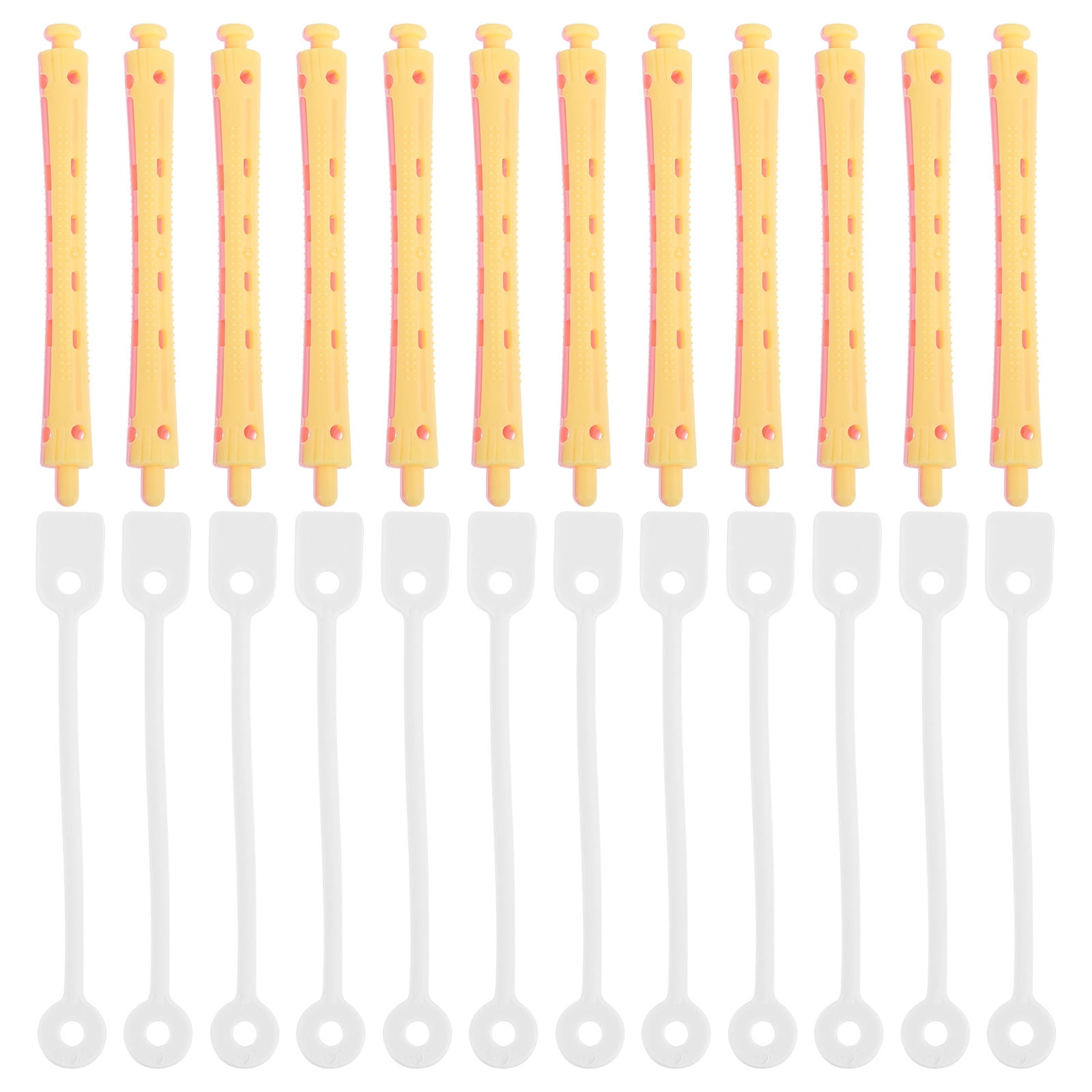 BESTYASH 12Pcs Flexible Plastic Hair Rollers Perm Rods Hair Curling ...