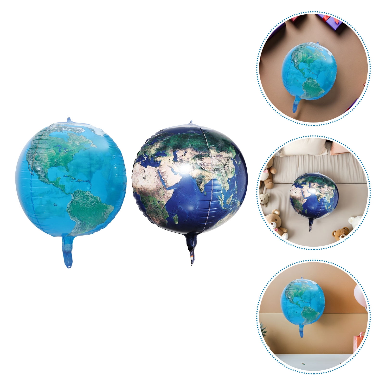 BESTYASH 12Pcs Floating Earth Globe Helium Balloons Aluminum Foil for ...