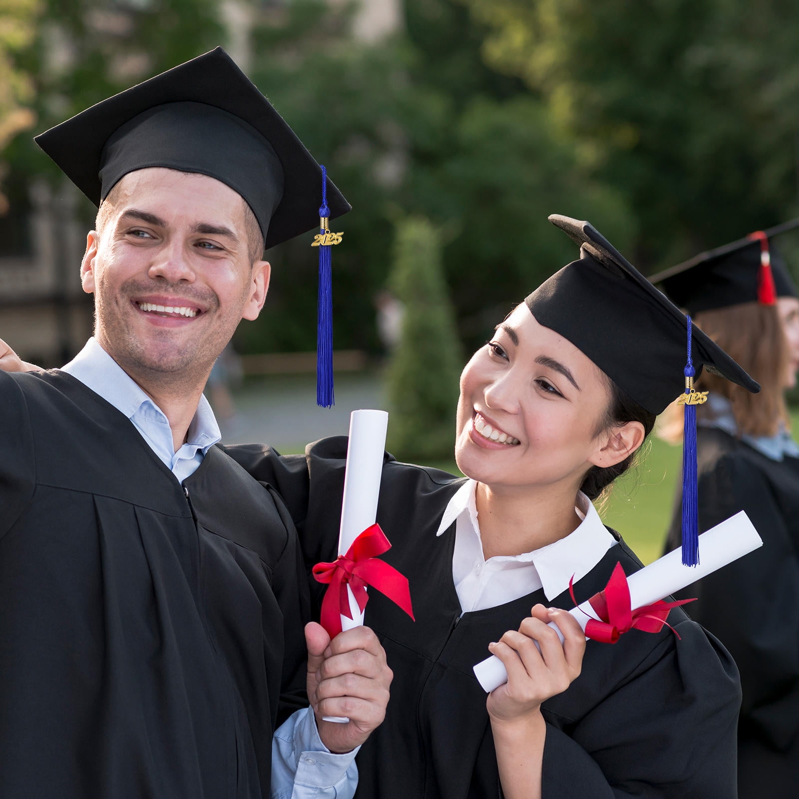 BESTYASH 12Pcs Graduation Tassels Grad Tassel Graduation Cap Accessories Blue Easy to Attach for ...