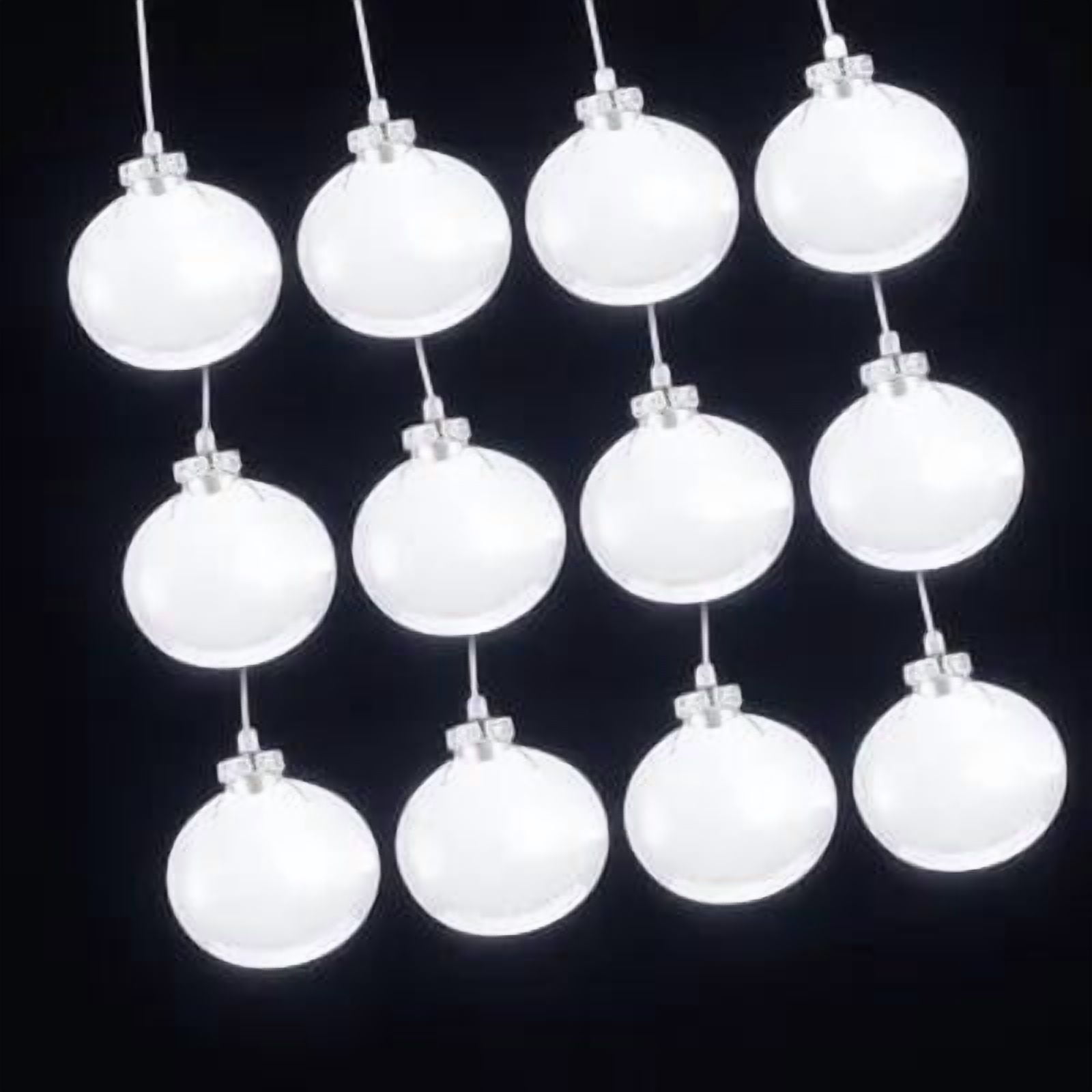 BESTYASH 12-Pack Nordic Style Christmas Baubles Plastic Holiday ...