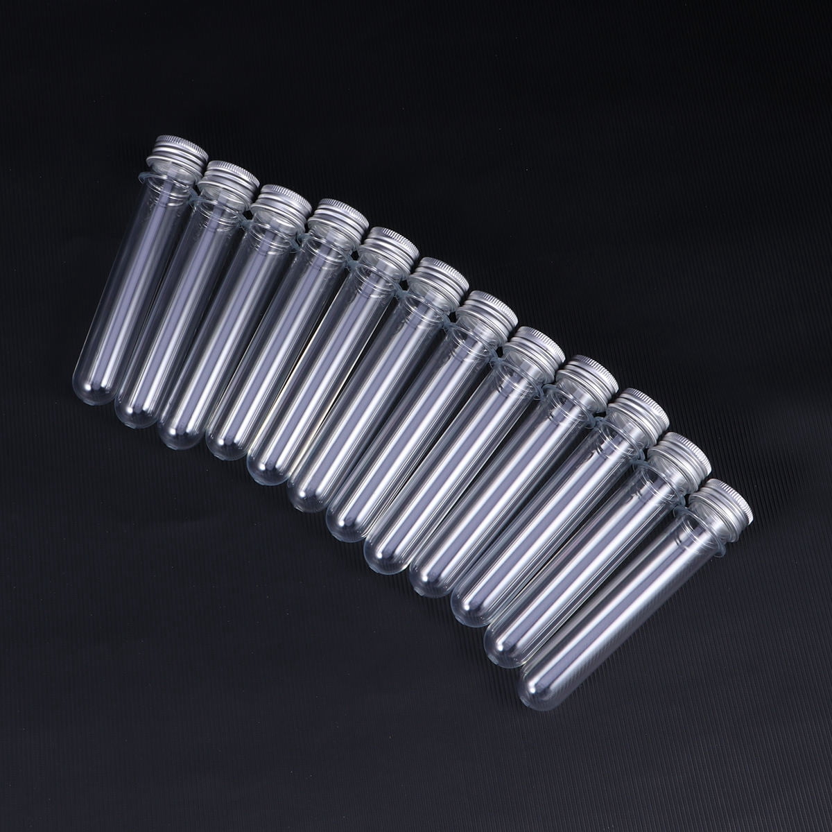 BESTYASH 12Pcs Plastic Test Tubes with Screw Caps for Liquid Holding ...