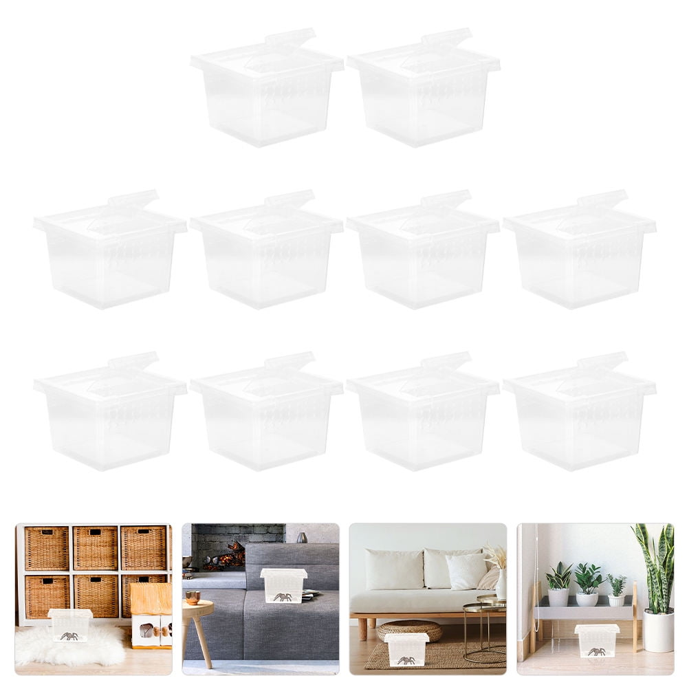 BESTYASH 12Pcs Professional Household Snake Cage Clear Plastic Box with ...