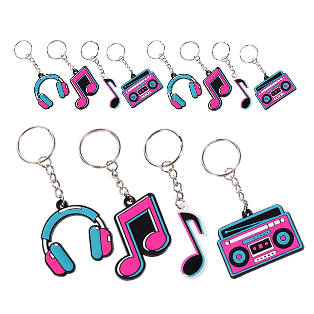 BESTYASH 12-Piece Saxophone Music Keychain Set in Assorted Colors ...