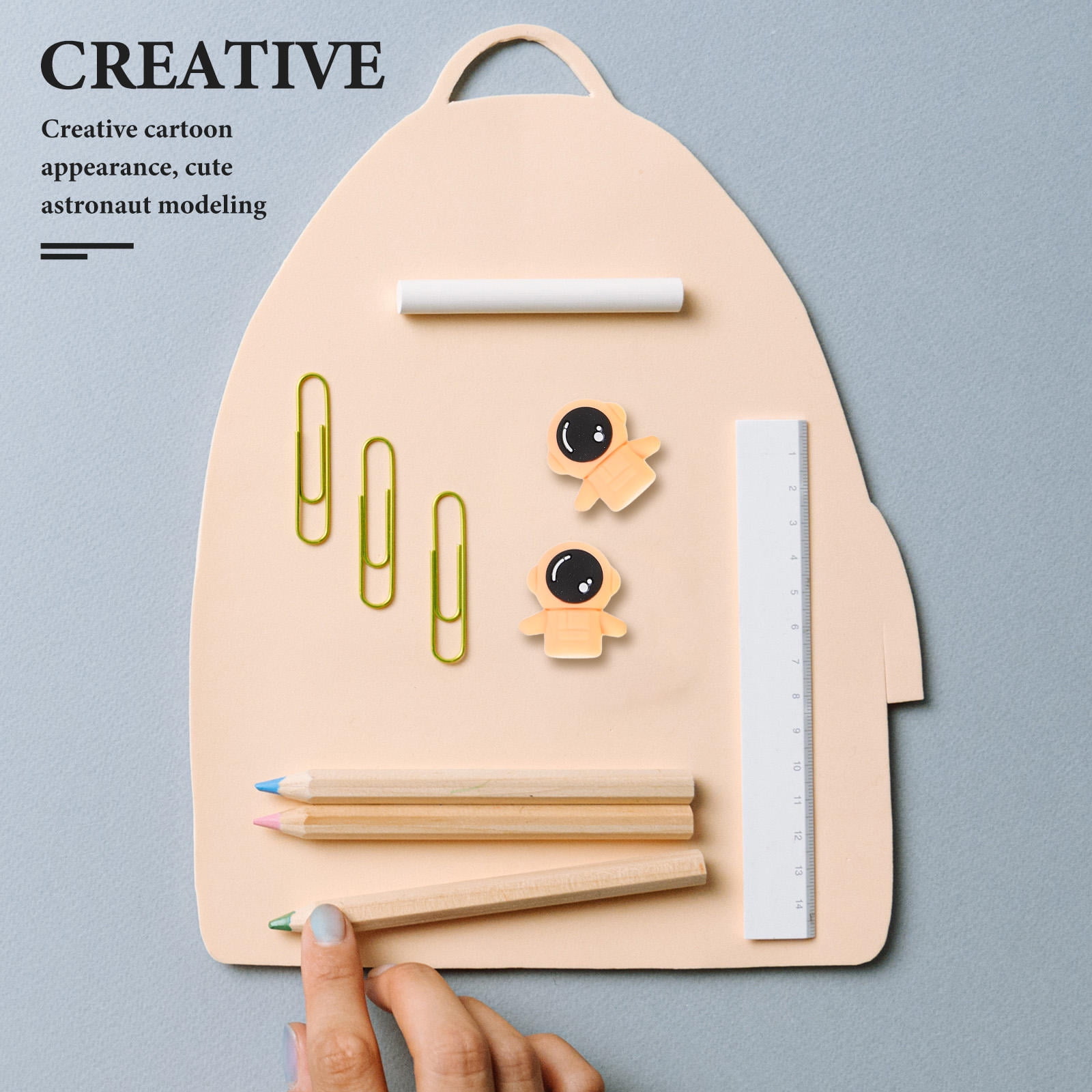 BESTYASH 12Pcs Space Themed Astronaut Erasers Assorted Color Cute ...