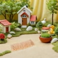 BESTYASH 12Pcs Synthetic Thatch Grass Roll Khaki for Small Model Houses ...
