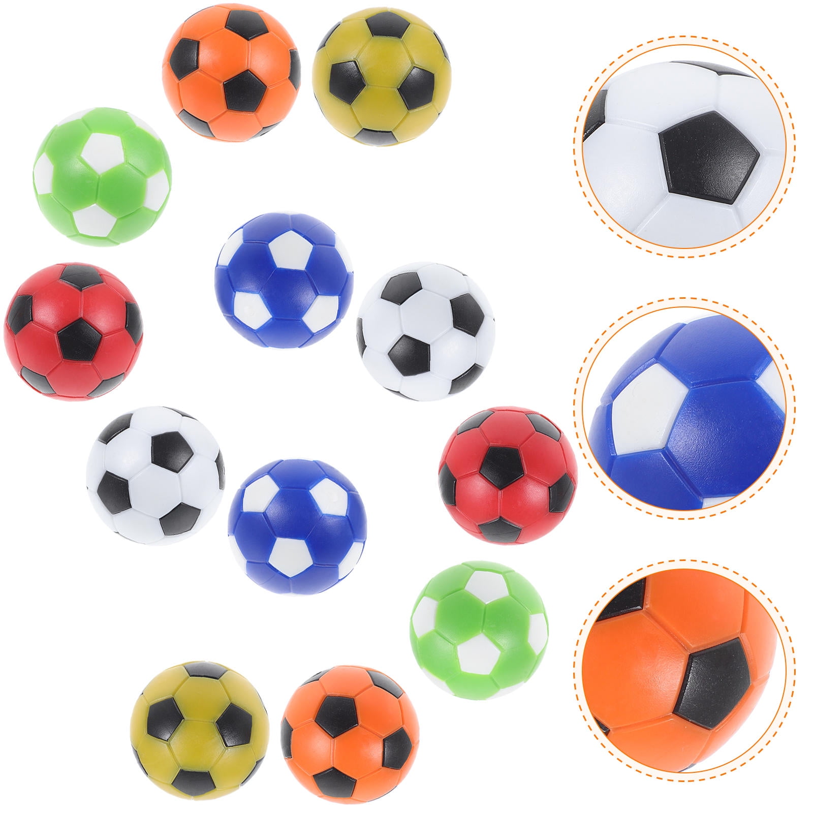 BESTYASH 12Pcs Durable Table Soccer Balls Replaceable Smooth Rolling ...