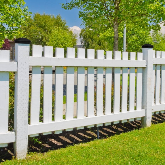 BESTYASH 12-Pack Black Plastic Square Wood Fence Post Caps, Outdoor ...