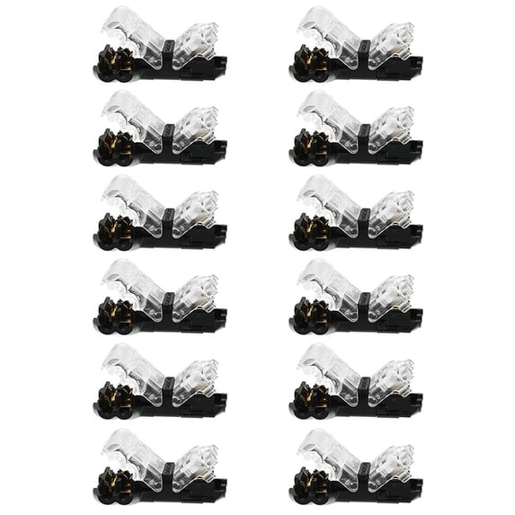 BESTYASH 12pcs 2 Pin Universal Compact Wire Connectors for Low Voltage ...
