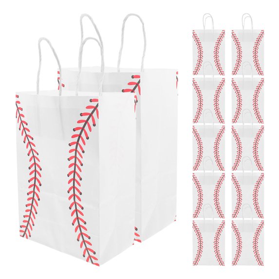 BESTYASH 12pcs Paper Treat Bag White Bags for Distributing Candies ...