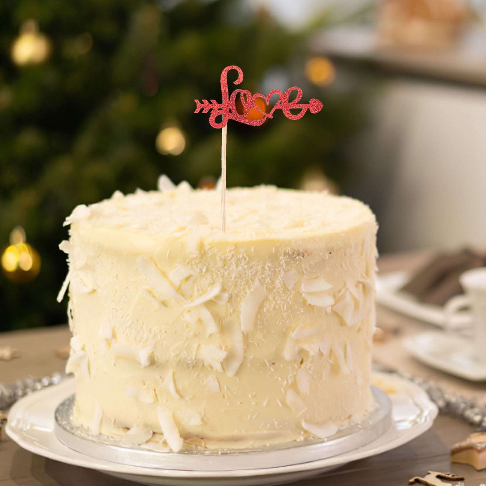 BESTYASH 12pcs Topper Plastic Cake Toppers For Wedding Shower Cake ...