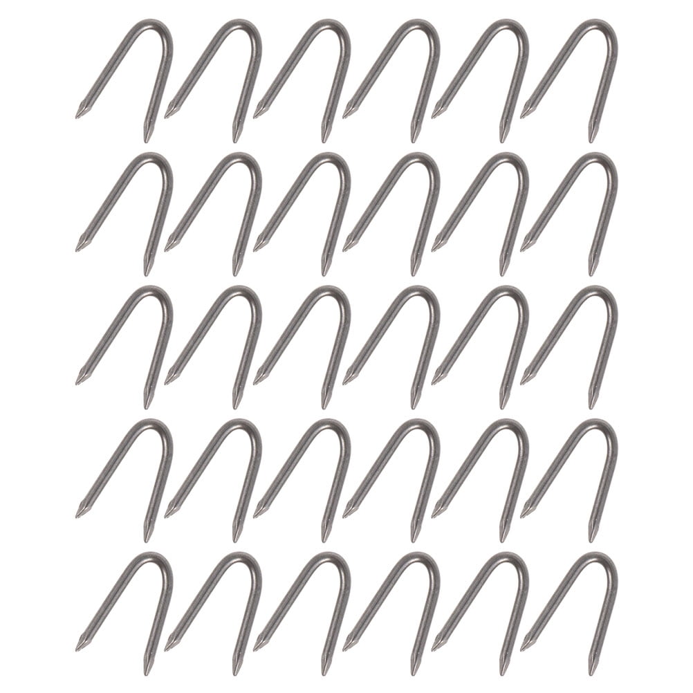 BESTYASH 140-Piece Iron U-Shaped Staples for Garden Fence Installation ...