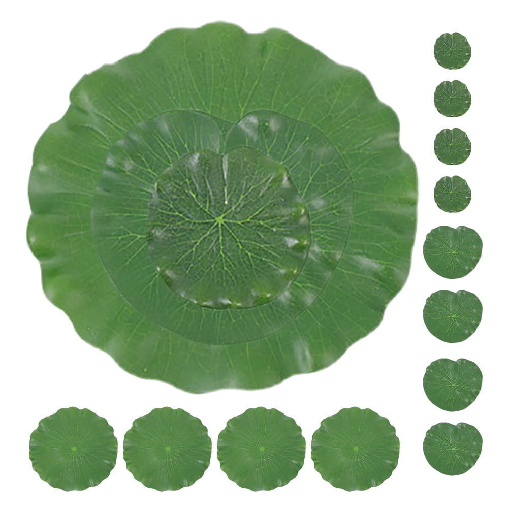 BESTYASH 15Pcs Realistic Artificial Lily Pads for Pond and Pool ...