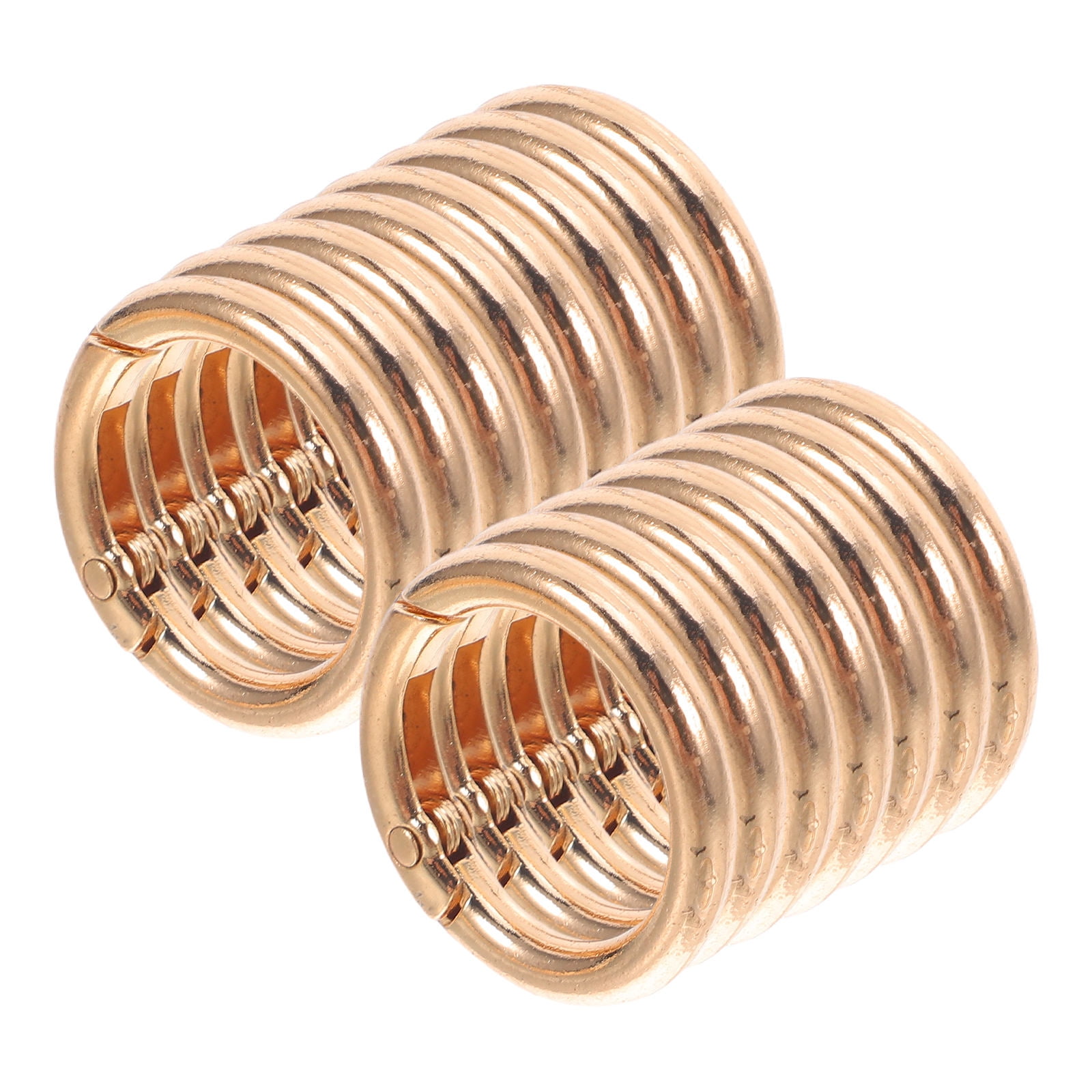 BESTYASH 15pcs Key Ring Hoop Nickel Plated Golden Hypoallergenic Spring ...