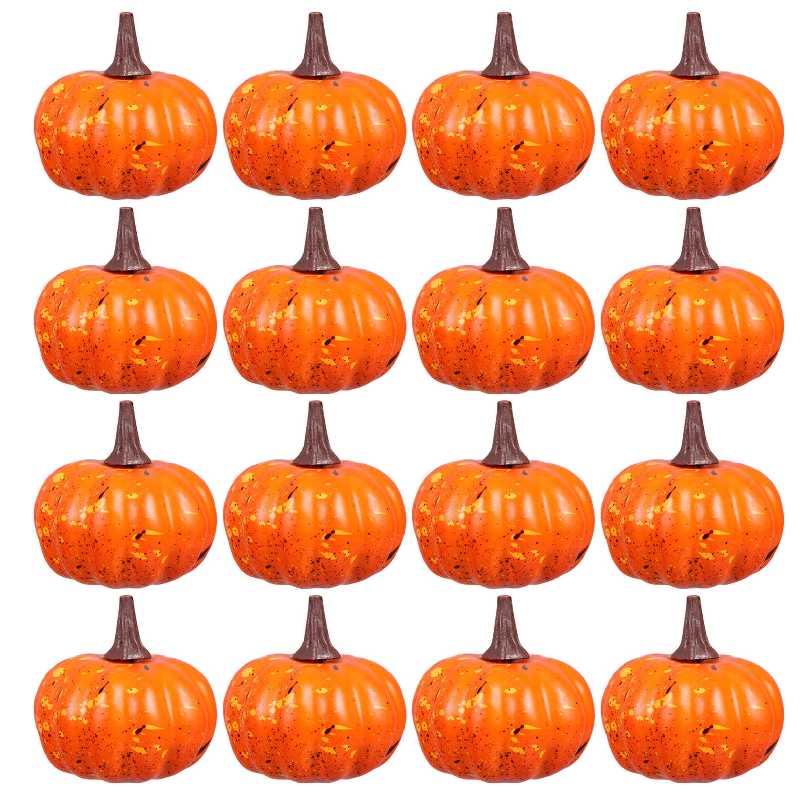 BESTYASH 16Pcs Artificial Orange Foam Pumpkins Decorations for Home ...