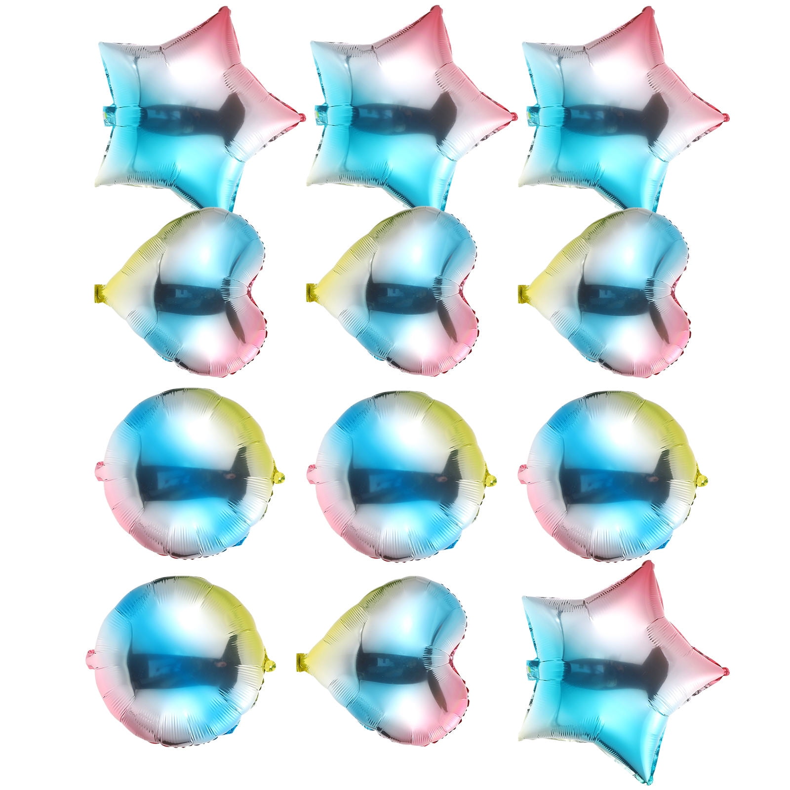 BESTYASH 18Pcs 18 Inch Assorted Color Aluminum Film Balloon with ...