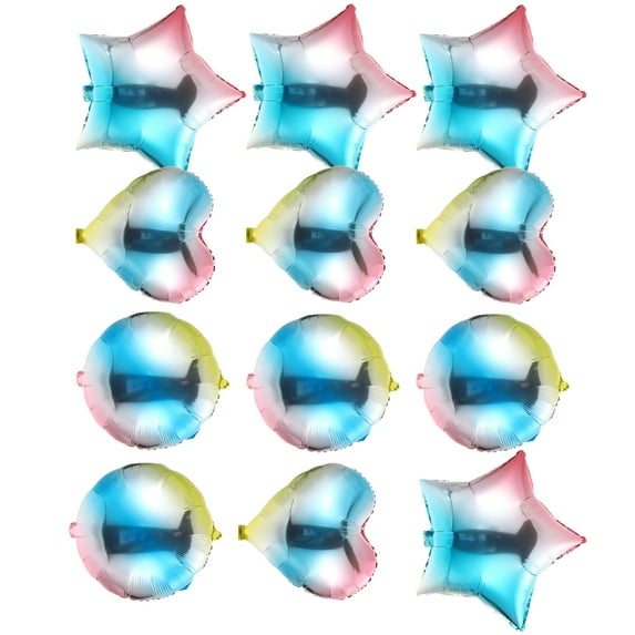 BESTYASH 18Pcs 18 Inch Assorted Color Aluminum Film Balloon with ...