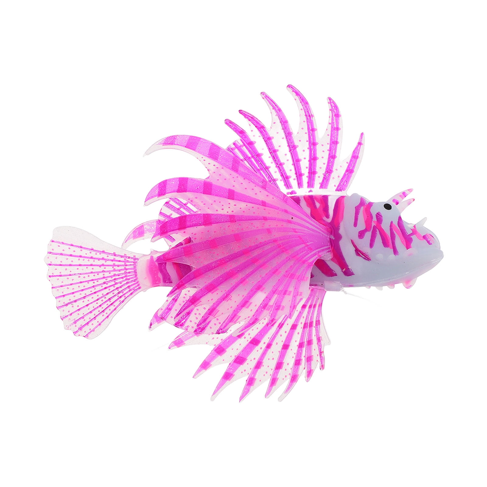 BESTYASH Silicone Fish Toy Lionfish Shape Violet Plastic Bath Toy for ...
