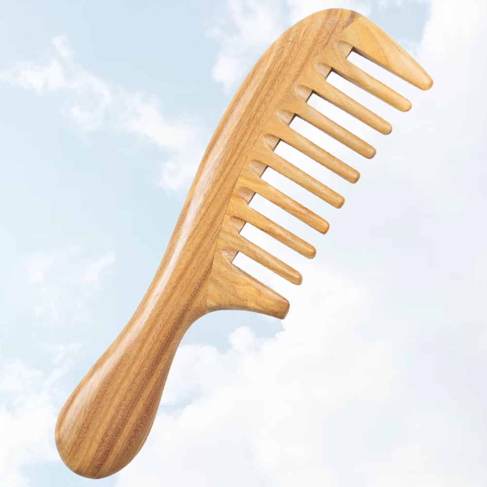 BESTYASH 1Pack Wide Tooth Hair Comb Improve Hair Health Sandalwood Comb ...