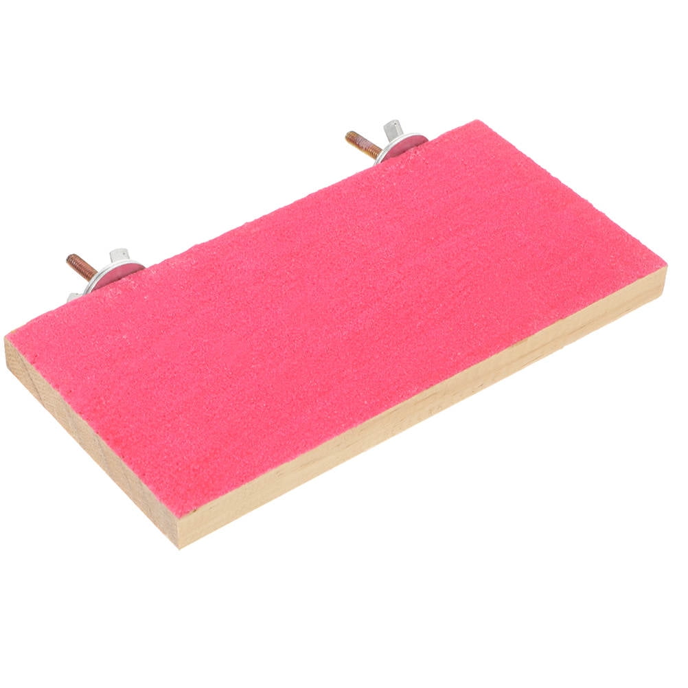 BESTYASH 1Pack Wooden Parakeet Cage Platform Pink Stable Installation ...