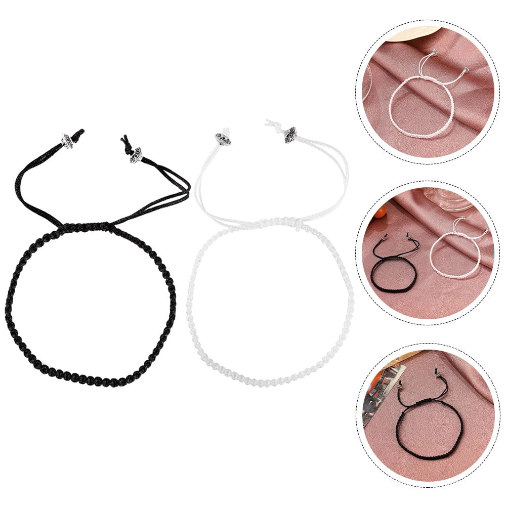 BESTYASH 1 Pair Rope Bracelets for Couples, Matching Thread Wristbands ...