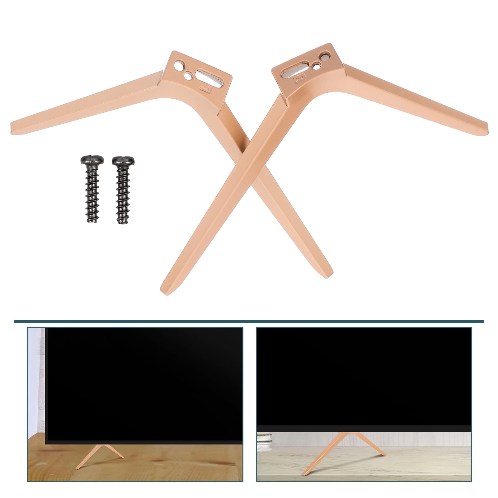 BESTYASH 1 Pair Zinc Alloy TV Base Support Stand for Flat Screen TVs ...