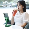 BESTYASH 1Pc Green Phone Holder Rack ABS Adjustable Desktop Stand for ...
