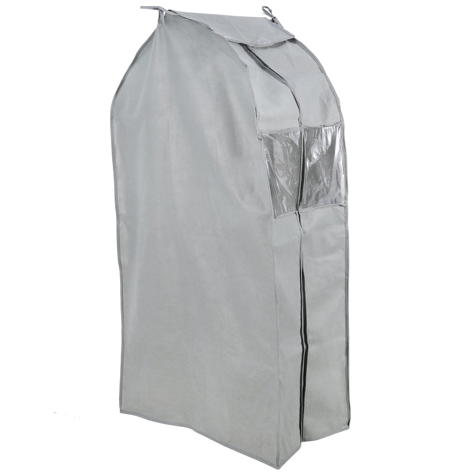BESTYASH 1Pc Hanging Clothes Cover Grey with Zipper Folding Design for ...