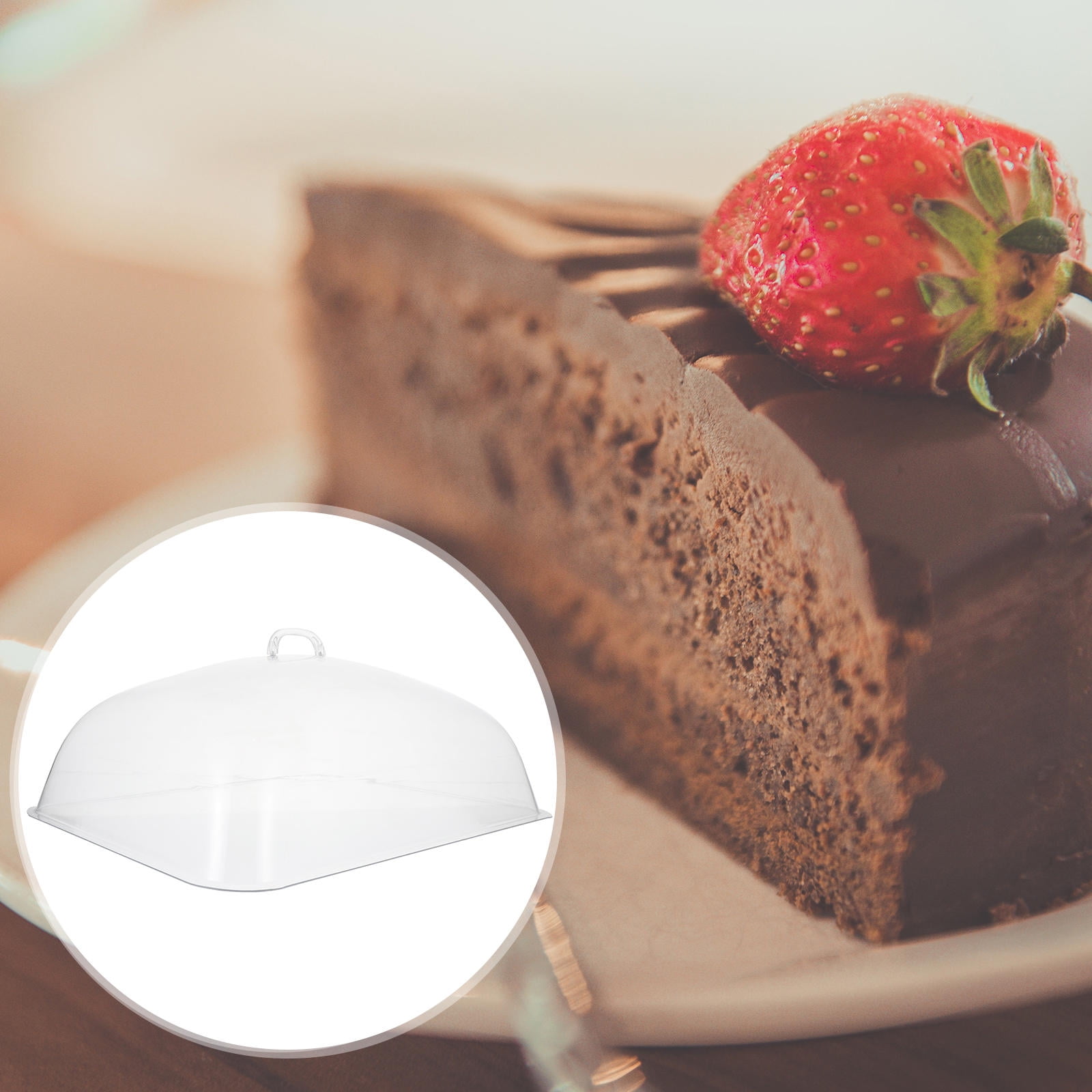 BESTYASH 1Pc Household Transparent Plastic Dome Cover for Cake Snacks ...
