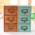 BESTYASH 1Pc Light Brown Wooden Desktop Storage Box Multipurpose ...