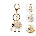 BESTYASH 1Pc Metal Elephant Key Pendant White Color for Key Decor and ...