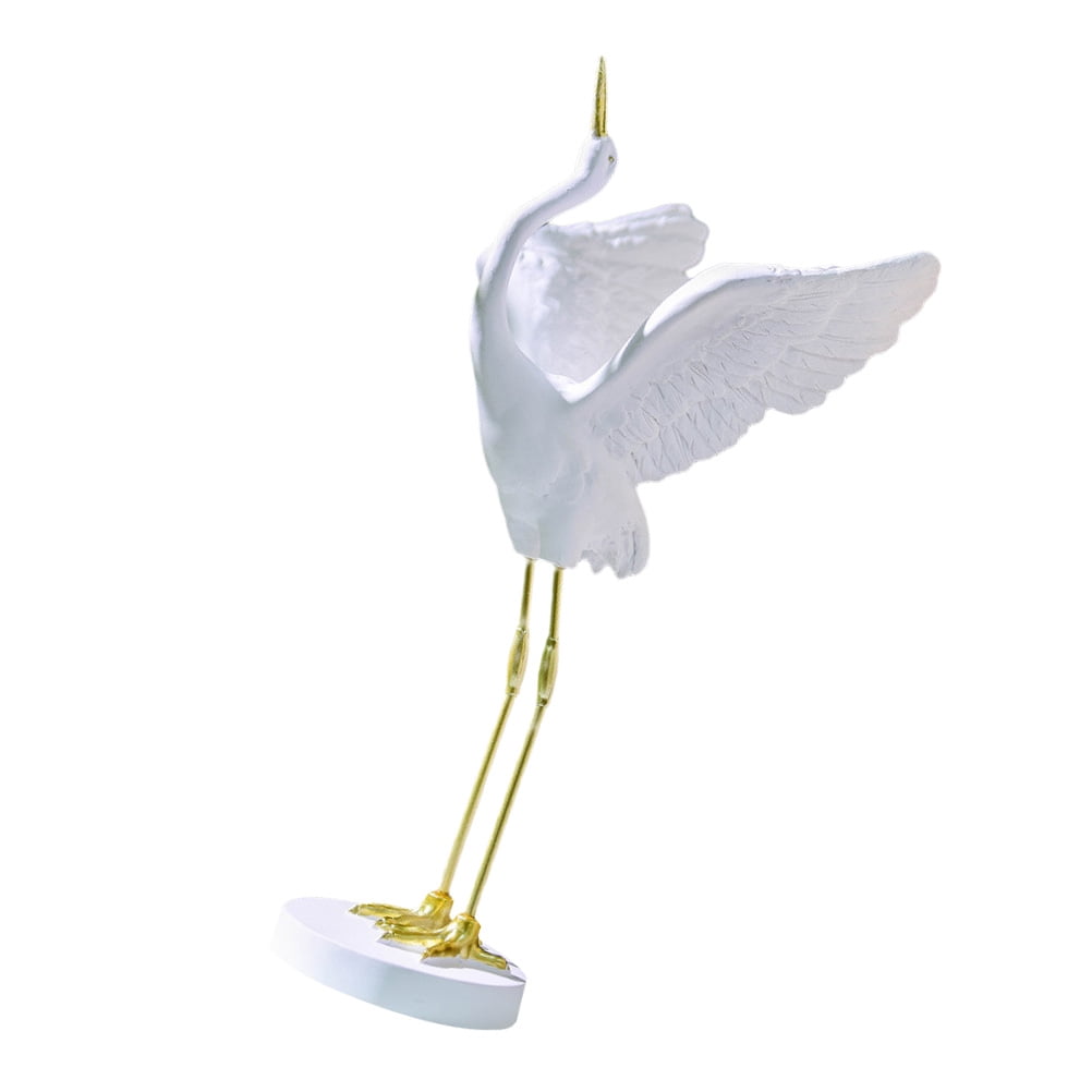 BESTYASH 1Pc Multi Color Resin Crane Ornament Stylish Household ...