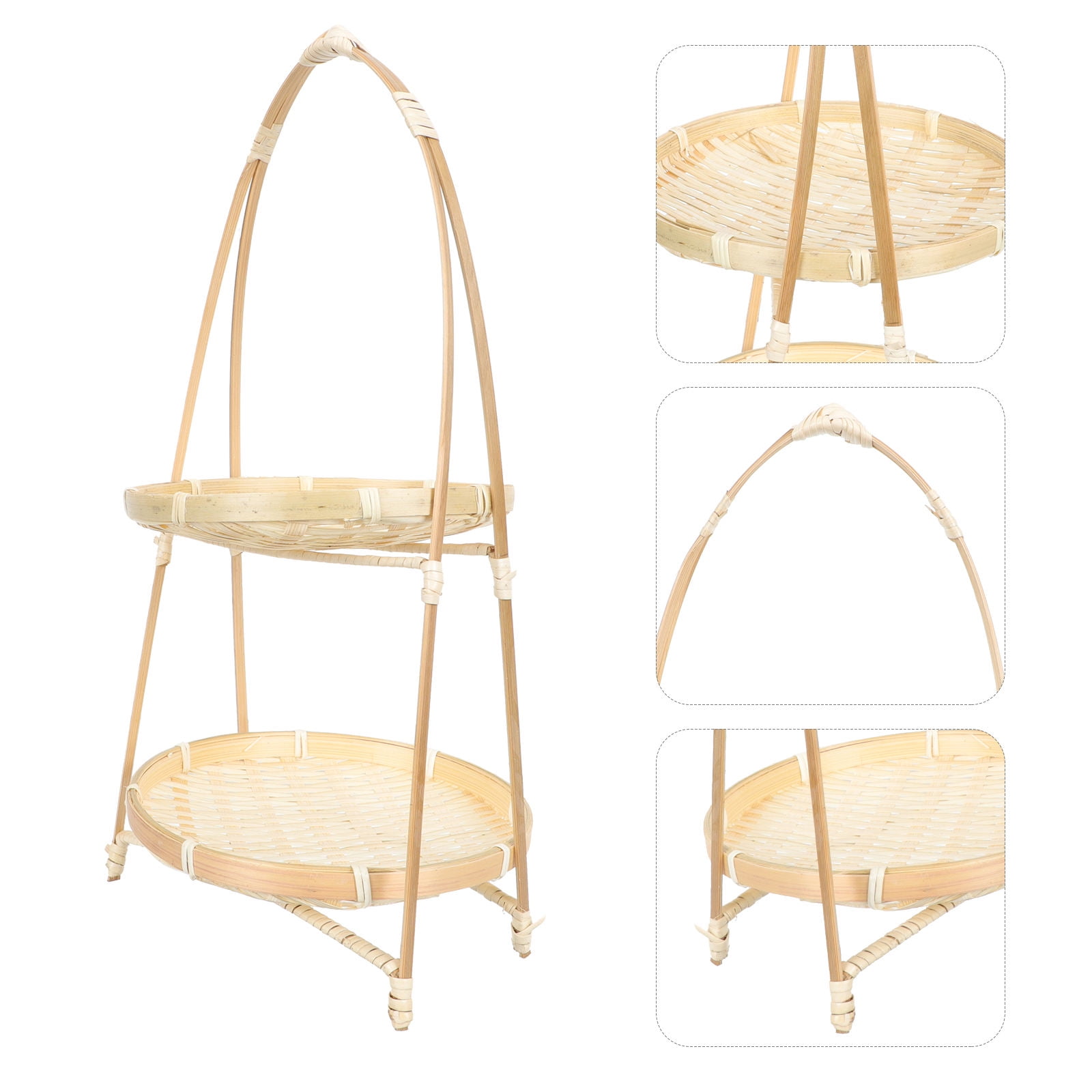 BESTYASH 1Pc Multi Functional Fruit Storage Basket Bamboo Woven for ...