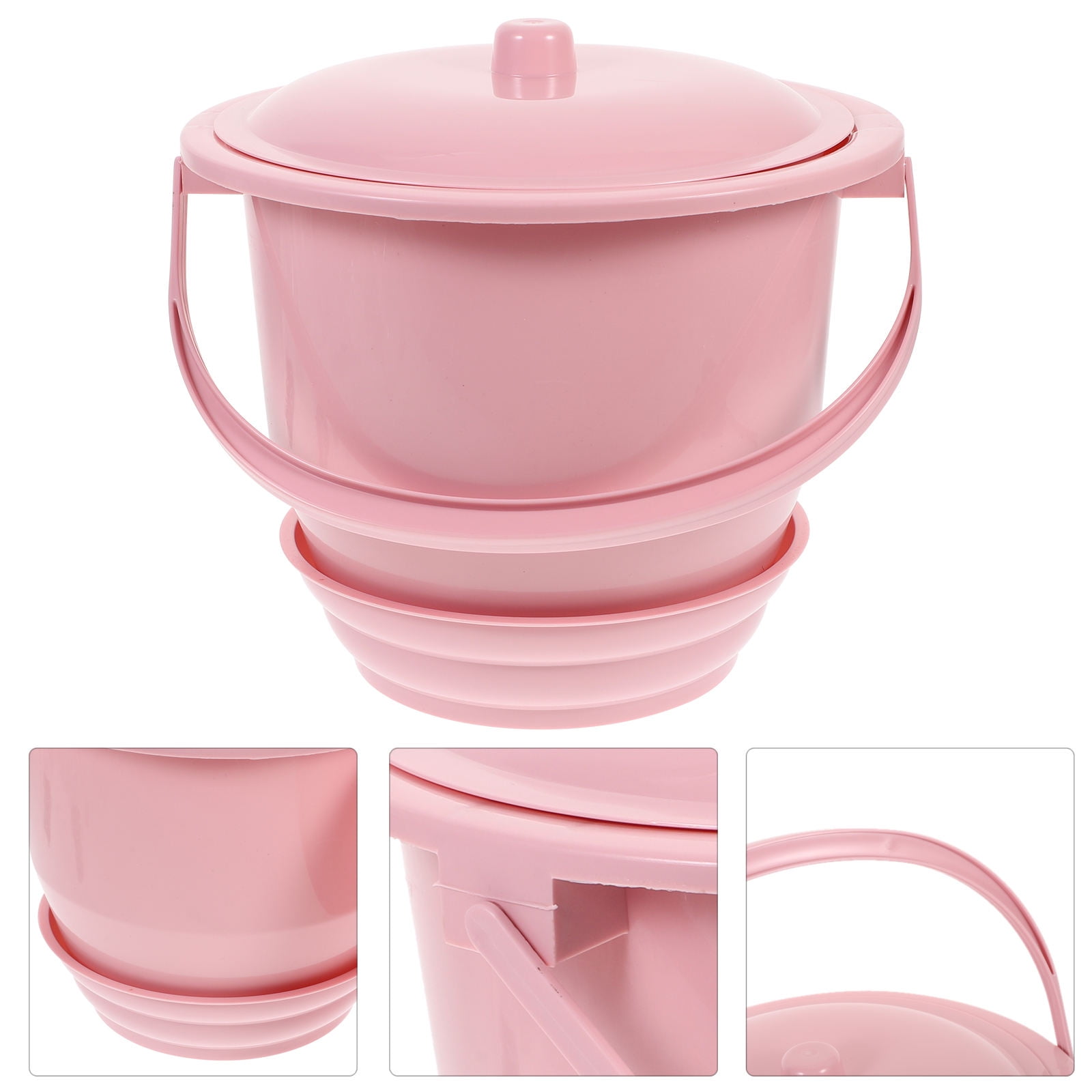 BESTYASH Plastic Spittoon with Lid, Portable Urinal Potty Bucket for ...