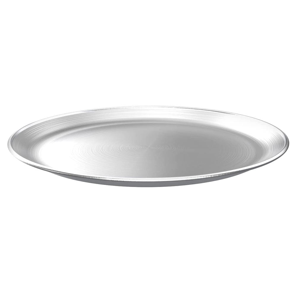 BESTYASH 1Pc Plated Silver Stainless Steel Round Shape Plate Kitchen ...