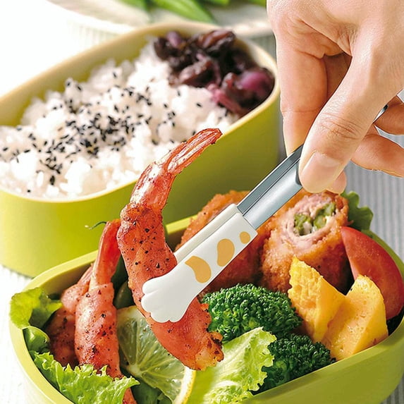 BESTYASH 1Pc Silicone Kitchen Tong Stainless Steel Food Clip Cat Paw ...