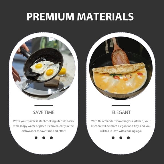 BESTYASH 1Pc Stainless Steel Cooking Utensils with Hollow Handle for ...