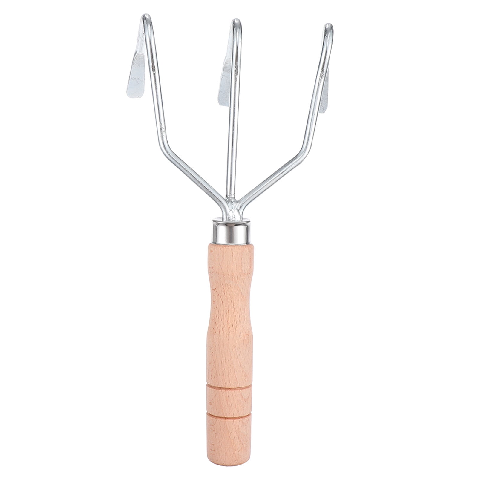 BESTYASH Three Tooth Hand Cultivator Garden Tool with Wooden Handle ...