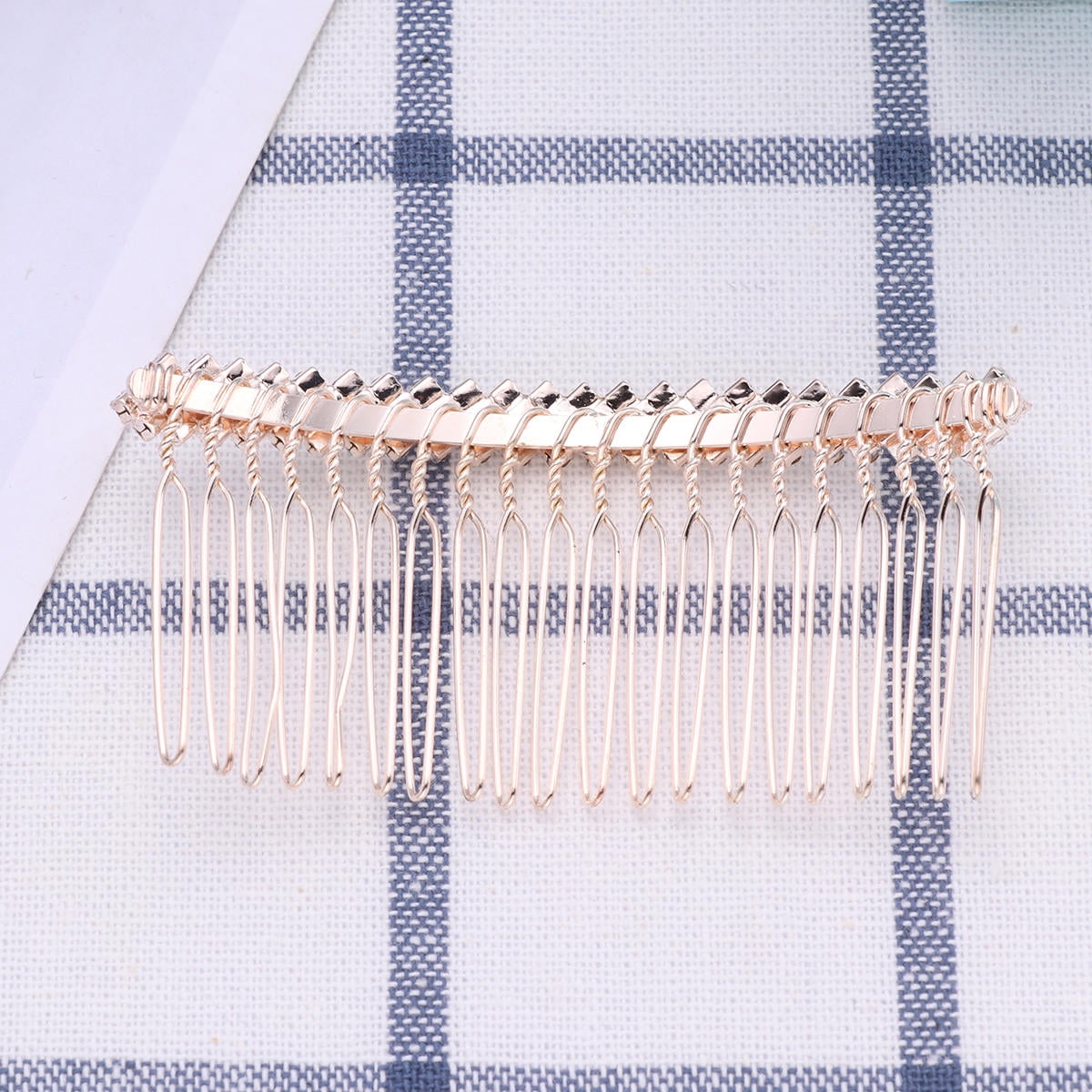 BESTYASH 1Pc Wedding Hair Comb Plated Silver Alloy with Rhinestone ...